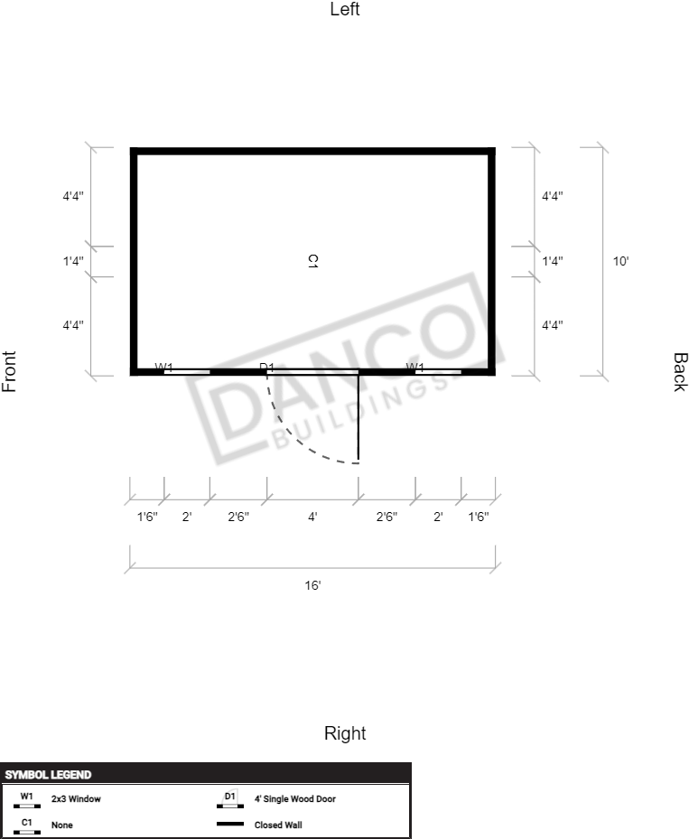 Premium Metal Garden Shed 10x16 231416 DANCO Buildings