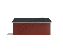 Corner Porch Cabin 12x24 - DANCO Buildings