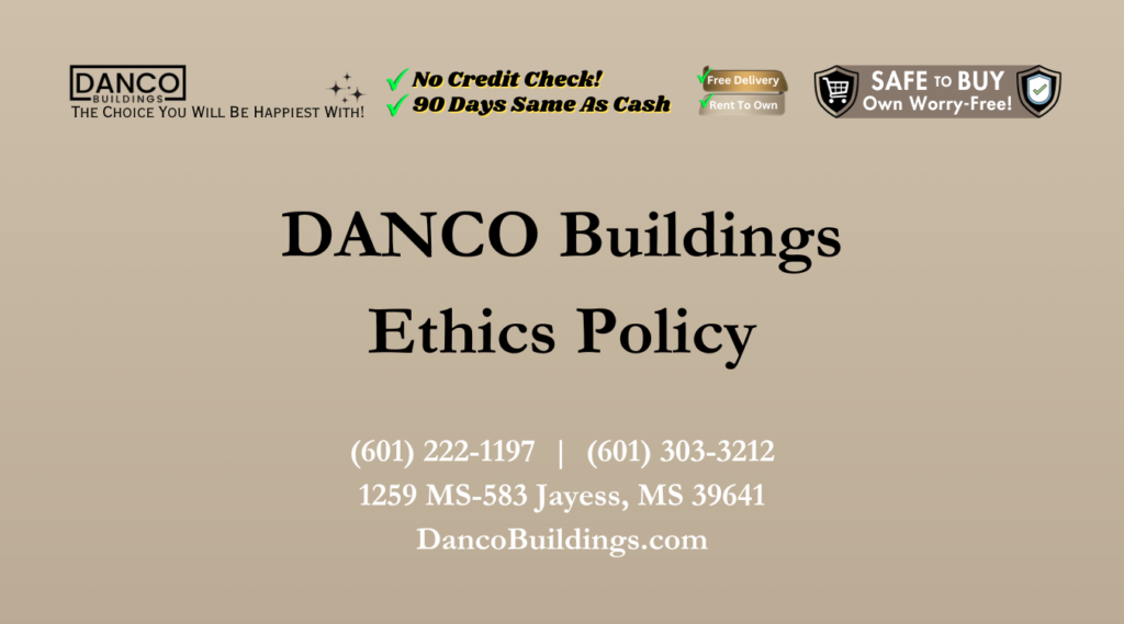 DANCO Buildings Ethics Policy - DANCO Buildings