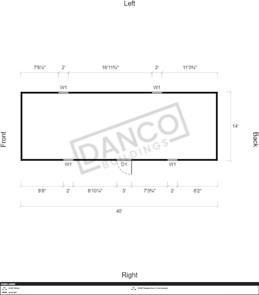 Garden Shed 14x40 - DANCO Buildings