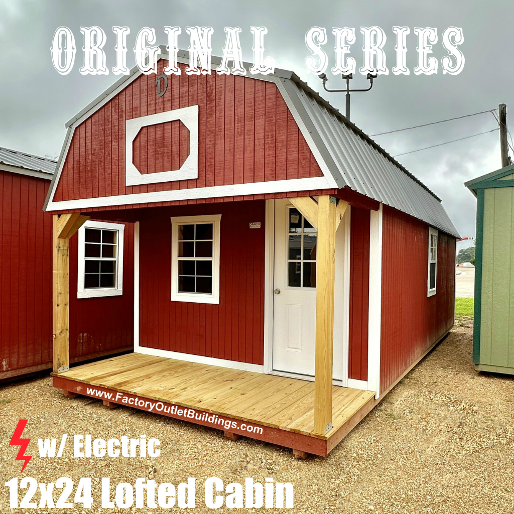 Lofted Barn Cabin 12x24 - DANCO Buildings