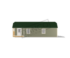 Corner Porch Lofted Barn Cabin 12x32 - DANCO Buildings