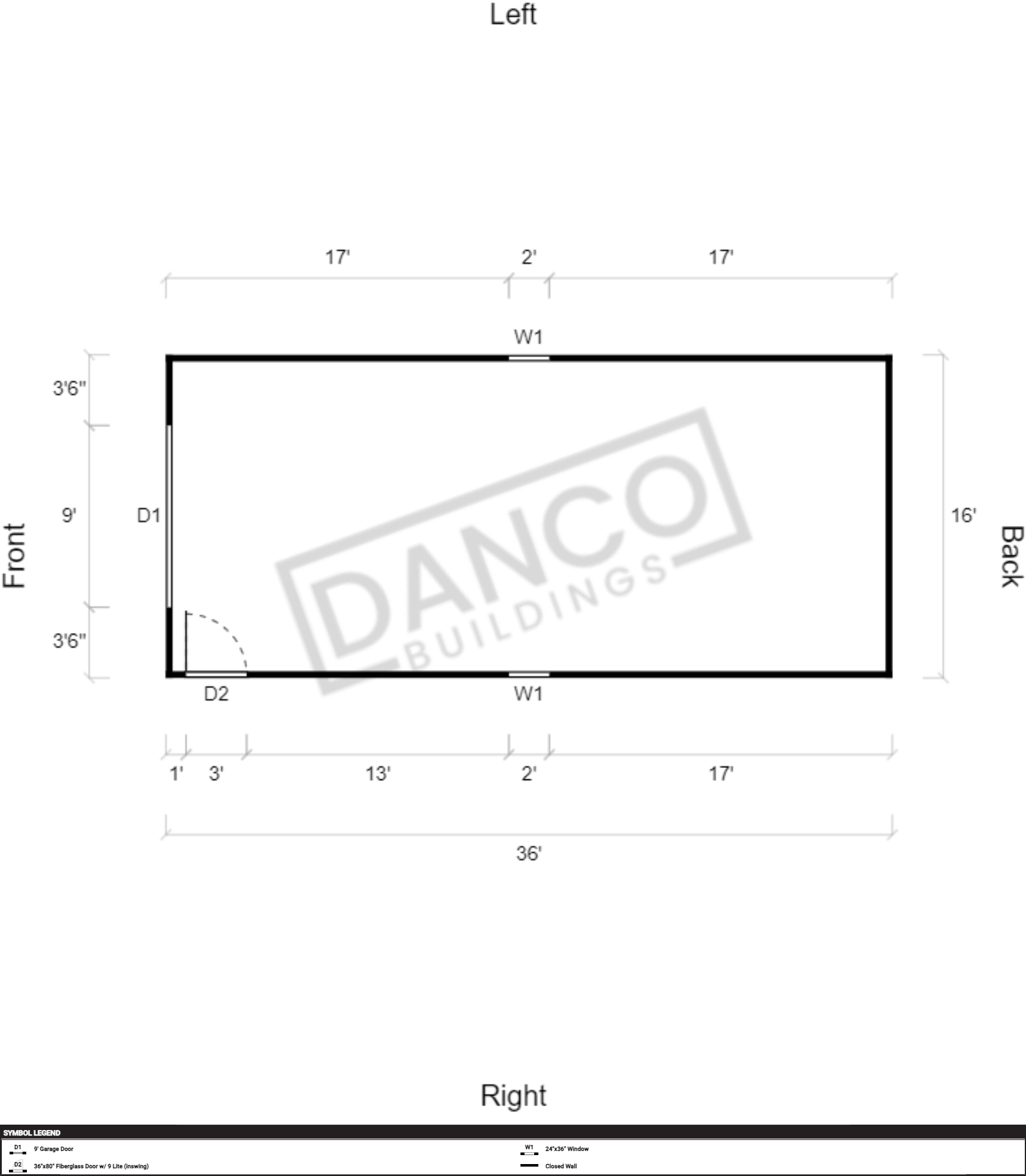 Garage 16x36 - DANCO Buildings