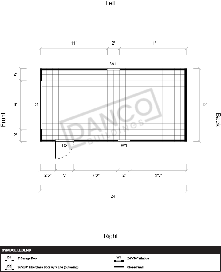 Garage 10x24 - DANCO Buildings