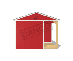 Corner Porch Cabin 12x24 - DANCO Buildings