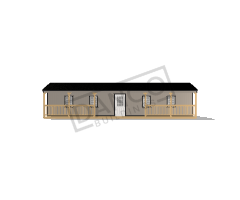 Side Porch Cabin 14x44 - DANCO Buildings