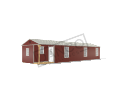 Corner Porch Cabin 14x50 - DANCO Buildings
