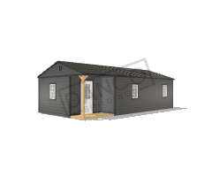 Corner Porch Cabin 16x32 - DANCO Buildings
