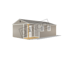 Corner Porch Cabin 16x28 - DANCO Buildings