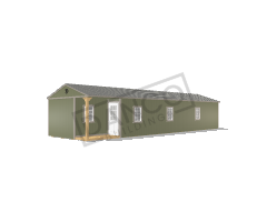 Corner Porch Cabin 14x48 - DANCO Buildings
