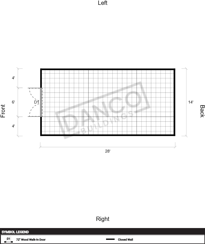 Utility Shed 14x28 - DANCO Buildings