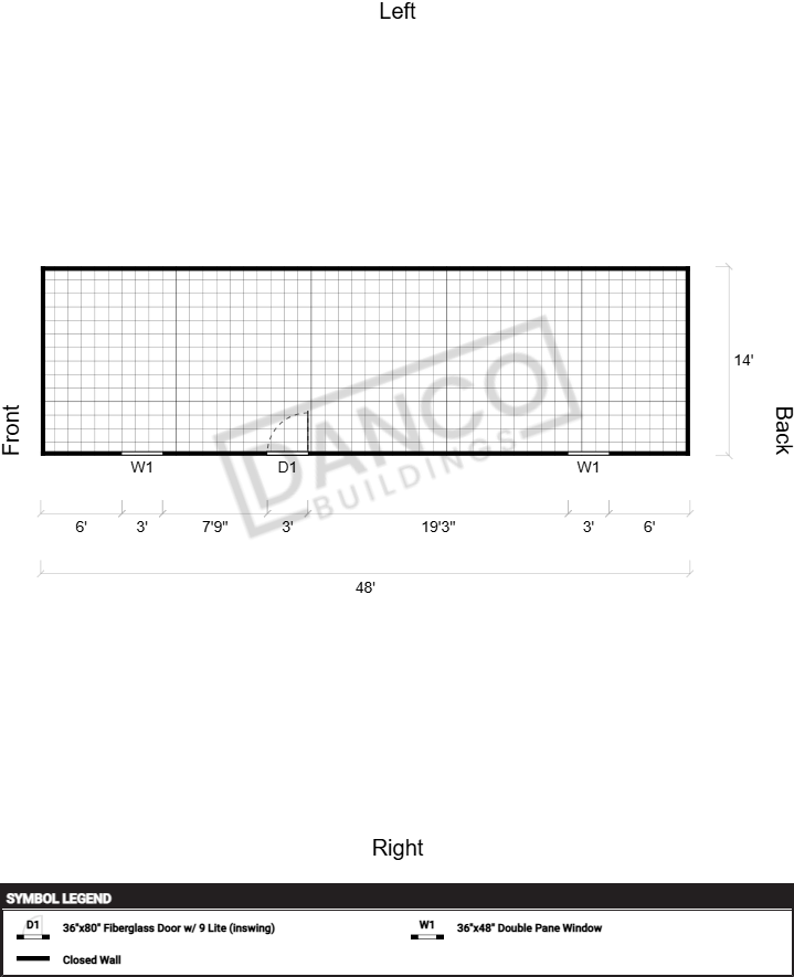Garden Shed 14x48 - DANCO Buildings